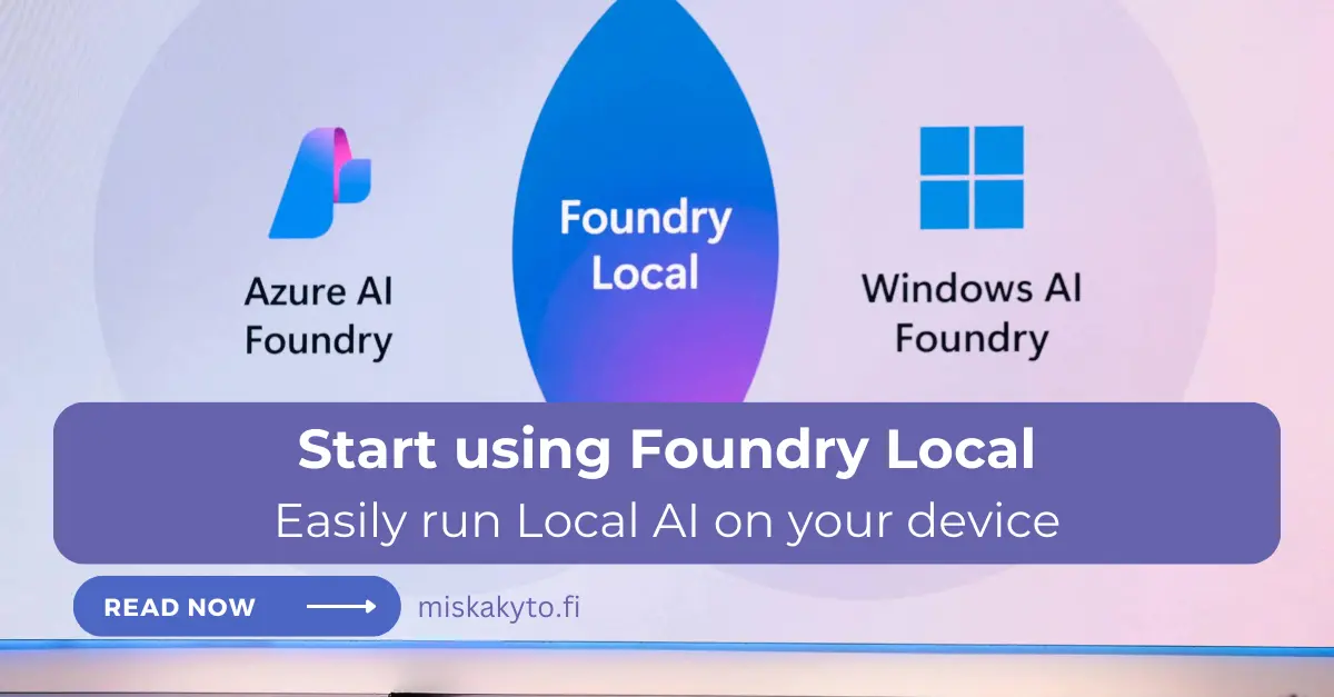 How to install Foundry Local and start running Local AI Models easily!